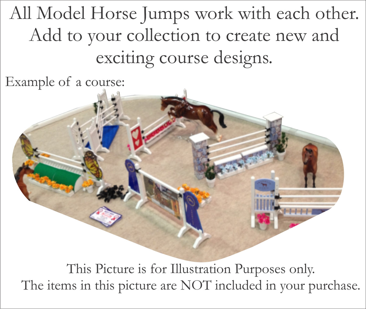 Brick Column Toy Horse Jump – modelhorsejumps