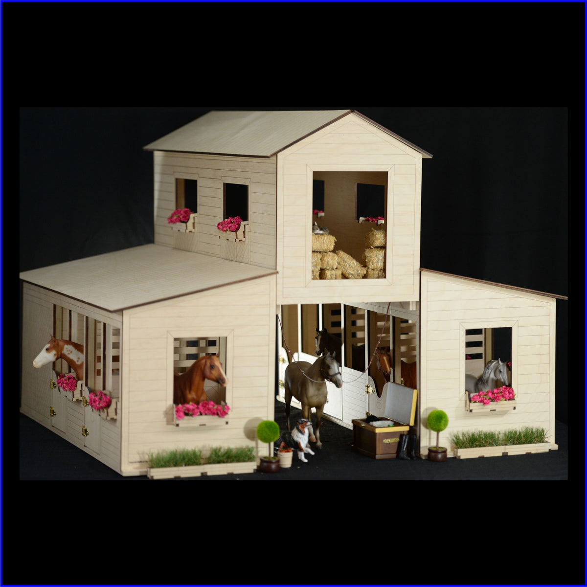 Dream Barn - 3 barns in 1 - with detachable Hay Loft, 5 Box Stalls, an ...