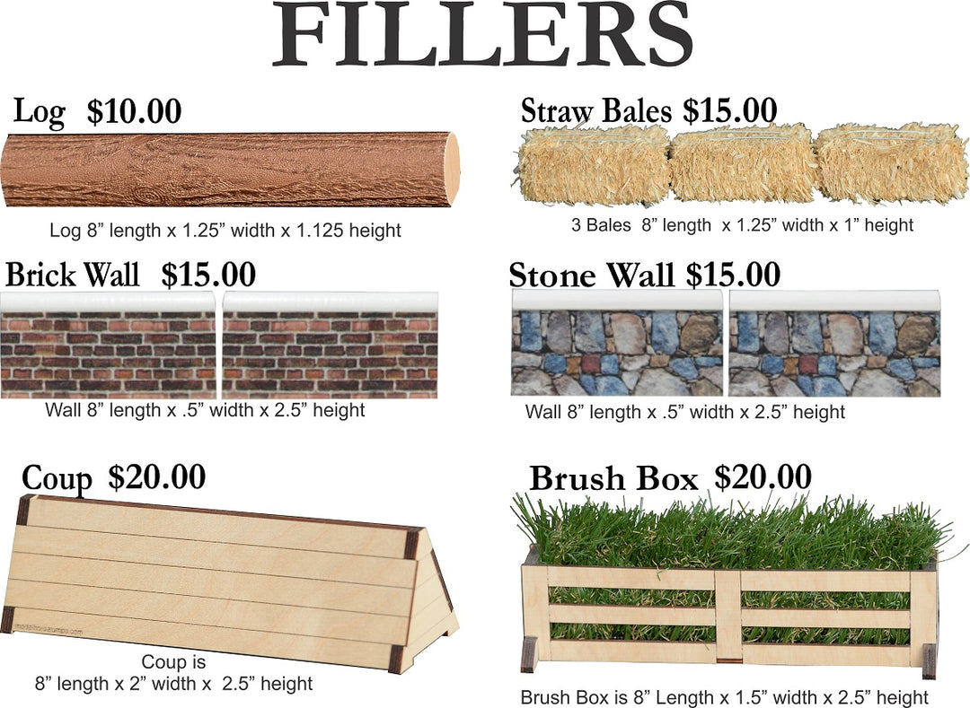 Jump Filler Accessories for your jumps – modelhorsejumps
